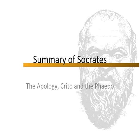 Summary of socrates | PPT