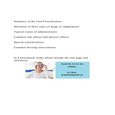 Summary of the UnitClassificationMinimum of three types o.docx