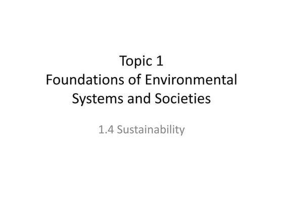 Ess Topic 1 - Systems and Models | PDF