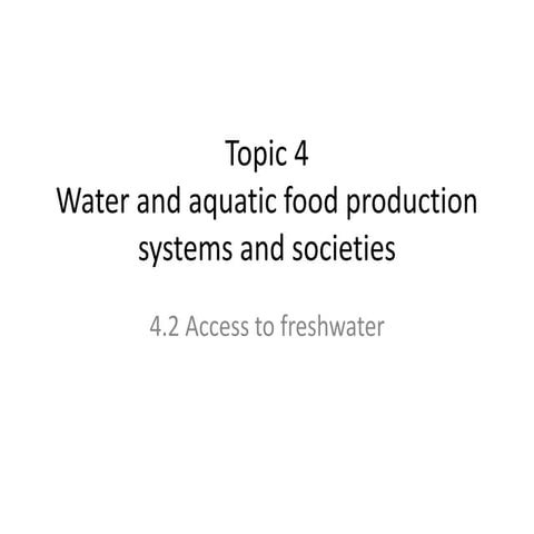 Summary of topic 4.2 | PPT