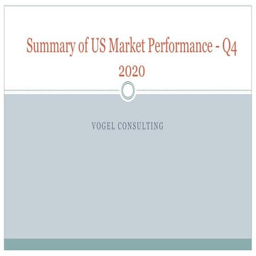 Summary of US Market Performance - Q4 2020 | PPT