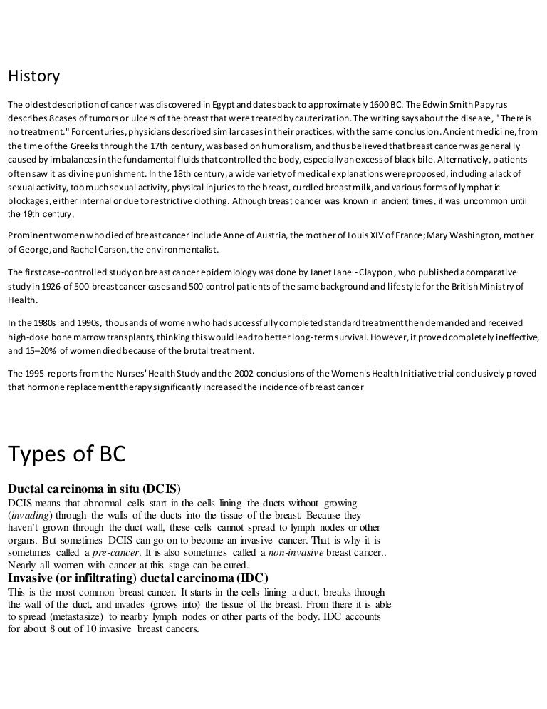 summary-on-breast-cancer