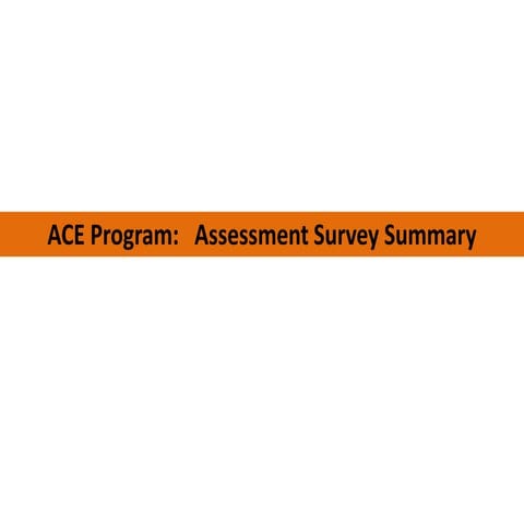 Ace Program - Survey Summary | PPTX | Social Networking | Internet
