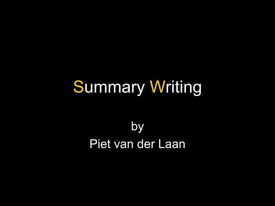 Essay Writing (Structure) | PPT