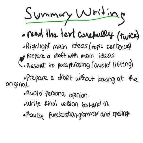 Summary writing | PPT