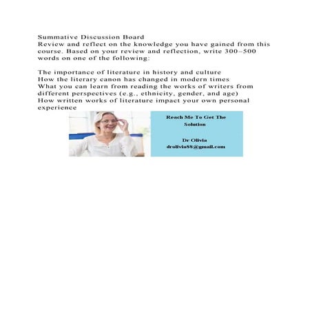 Summative Discussion BoardReview and reflect on the knowledge you .docx