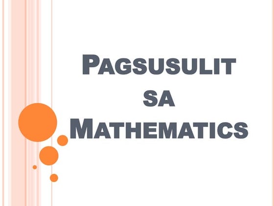 K to 12 Grade 3 MATHEMATICS NAT (National Achievement Test) | PDF