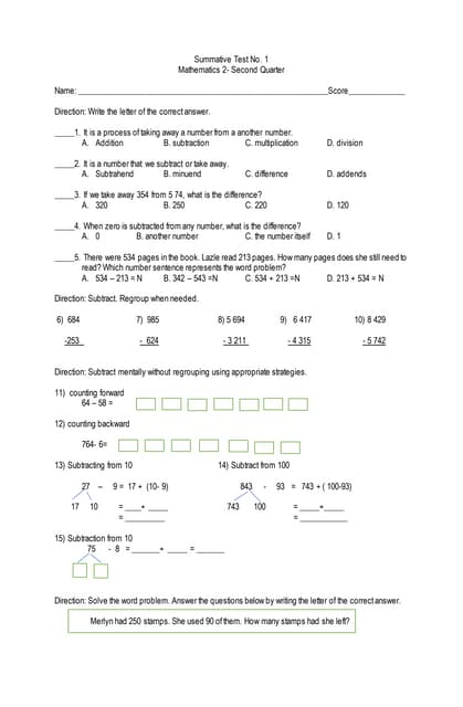 Daily Lesson Log ESP 6 Quarter 2 Week 1. | DOCX