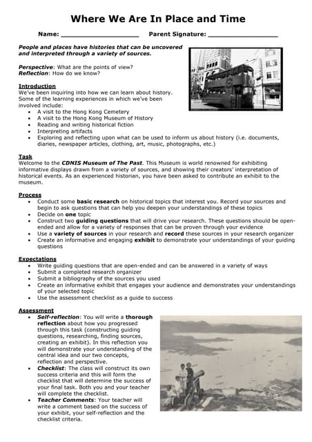 Assesment rubric for a timeline | ODT | Education