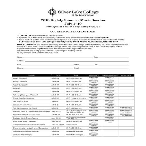 Summer music-registration-2013 3 | PDF