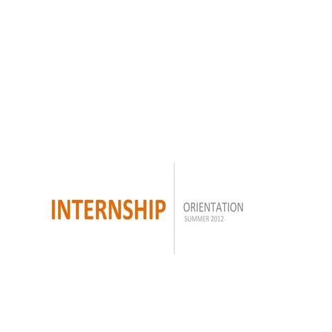 Internship Process Flow | PPTX