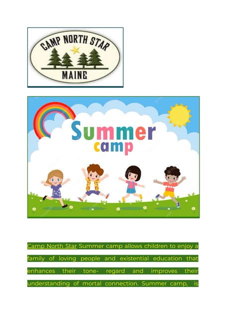 The History of Summer Camps: How They Evolved Through the Years | PDF
