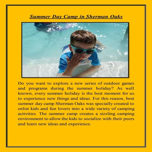 The History of Summer Camps: How They Evolved Through the Years | PDF