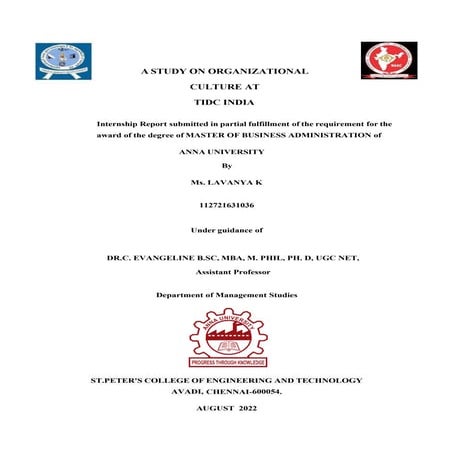 summer internship project report MBA HRM | PDF