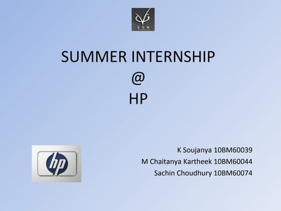 (HP) hewlett packard | PPT