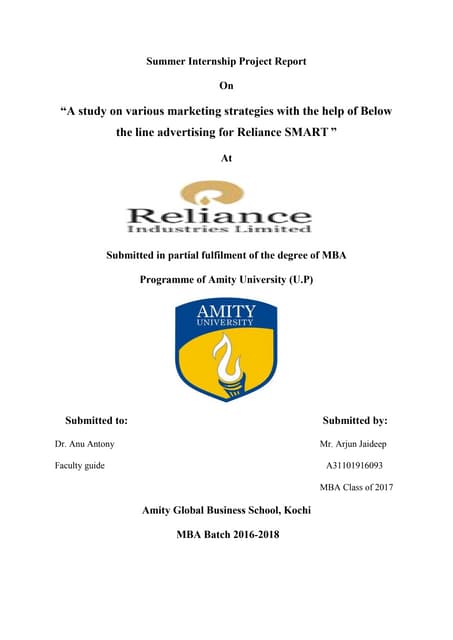 Reliance retail | PPT