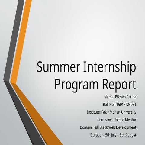 Summer_Internship_Report_Bikram_Parida.pptx