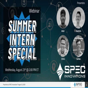 Summer Intern Special | PPT