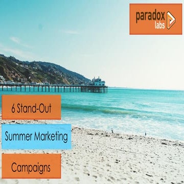6 Stand-Out Summer Marketing Campaigns | PDF | Food & Drink