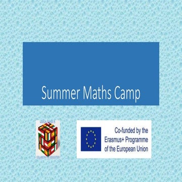 Summer maths camp | PPT