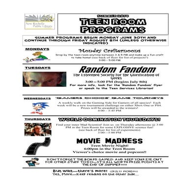 Summer Program flyer 2014 | PDF | Parenting Teens | Parenting