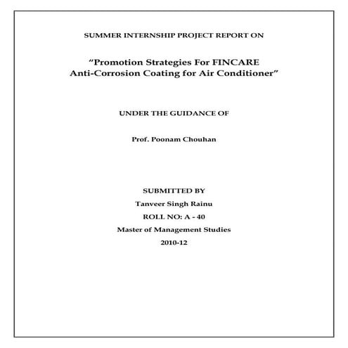 Promotion Strategies For FINCARE Anti-Corrosion Coating for Air ...