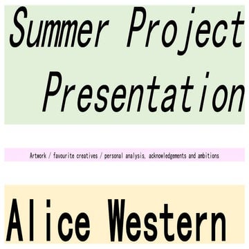 Summer Project | PPT
