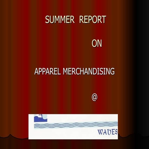 Summer Project Report Manu | PPT
