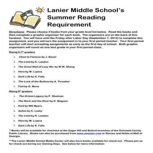 Summerreadingflyer2012 | PDF