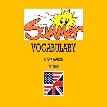 Summer Vocabulary and Expressions | PPT | Holidays