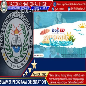 summer remediation program power point presentation | PPT