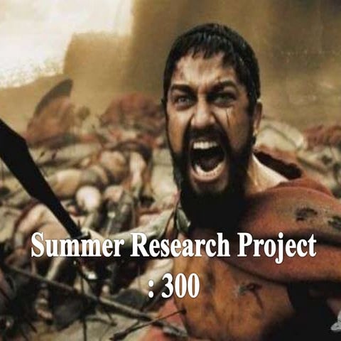 Summer research project | PPTX