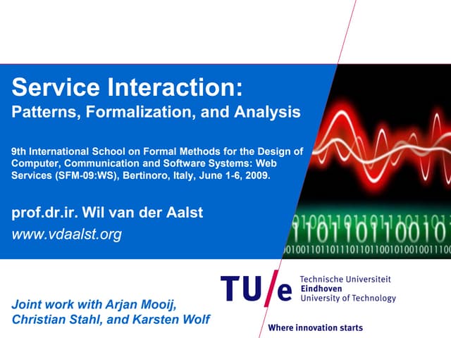 Service Interaction: Patterns, Formalization, and Analysis | PPT Service Interaction: Patterns, Formalization, and Analysis | PPT