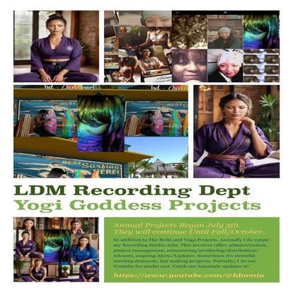 LDM Recording for Yogi Goddess Projects Summer 2025 | PDF