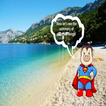 Summer summary | PPT