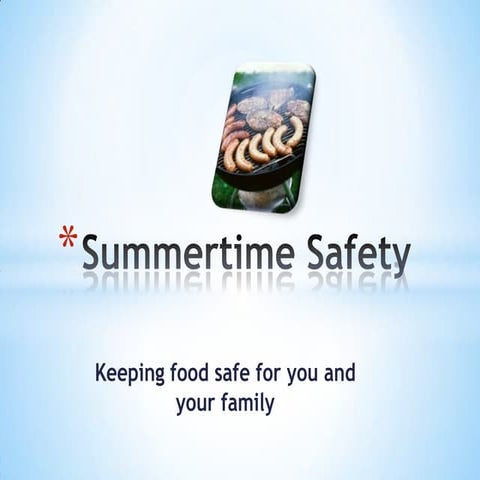 Summertime safety-food safety | PPT