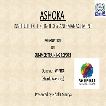 SUMMER TRAINING Internship file book .pptx
