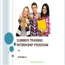 Summer Training Internship Program | PPTX