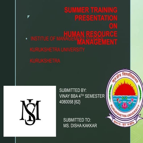 SUMMER TRAINING PRESENTATION vinay.pptx