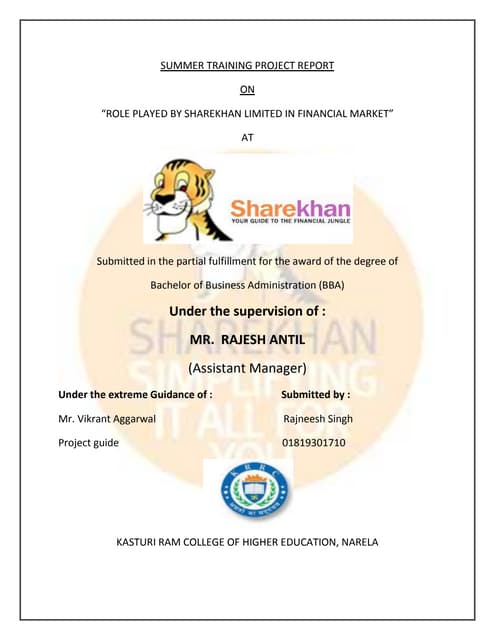 Synopsis format for project of BBA | PDF | Educational Assessment ...