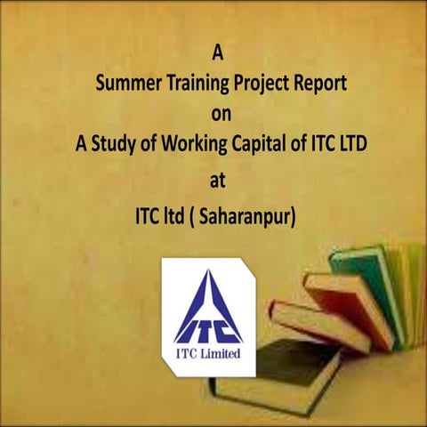 Summer training report of itc | PPTX