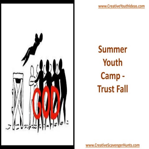 Summer Youth Camp - Trust Fall | PPTX