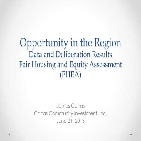 Summit 3 Opportunity FHEA Presentation | PPT