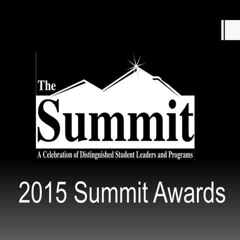 ETSU 2015 Summit Awards Recipients | PPT