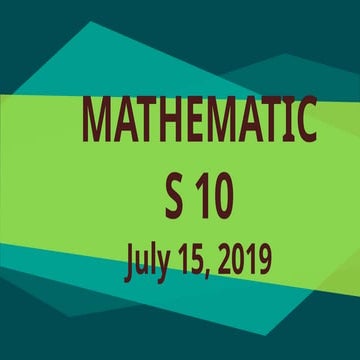 Sum Of Infinite Geometric Sequences For Grade 10 Pptx