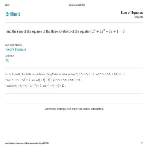 Sum of squares | PPT