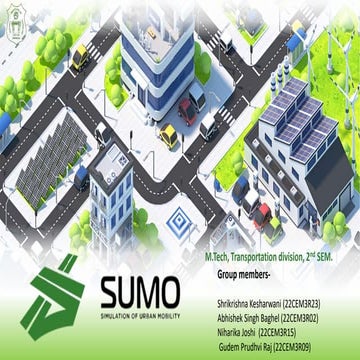Sumo Simulation Of Urban Mobility Pptx