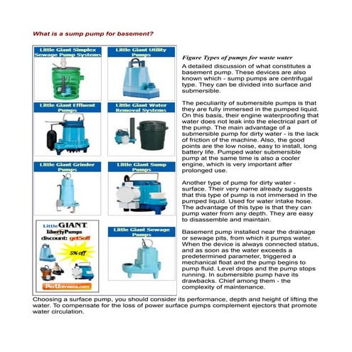 Sump pump | PDF