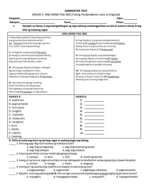 Pagsasanay sa tayutay | PPT