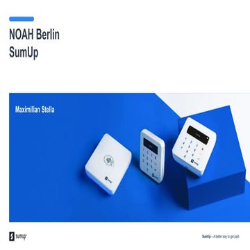 SumUp - NOAH19 Berlin | PDF